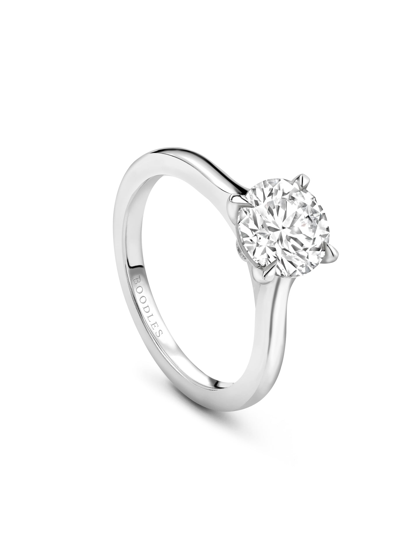 Classic Platinum Diamond Engagement Ring | Boodles