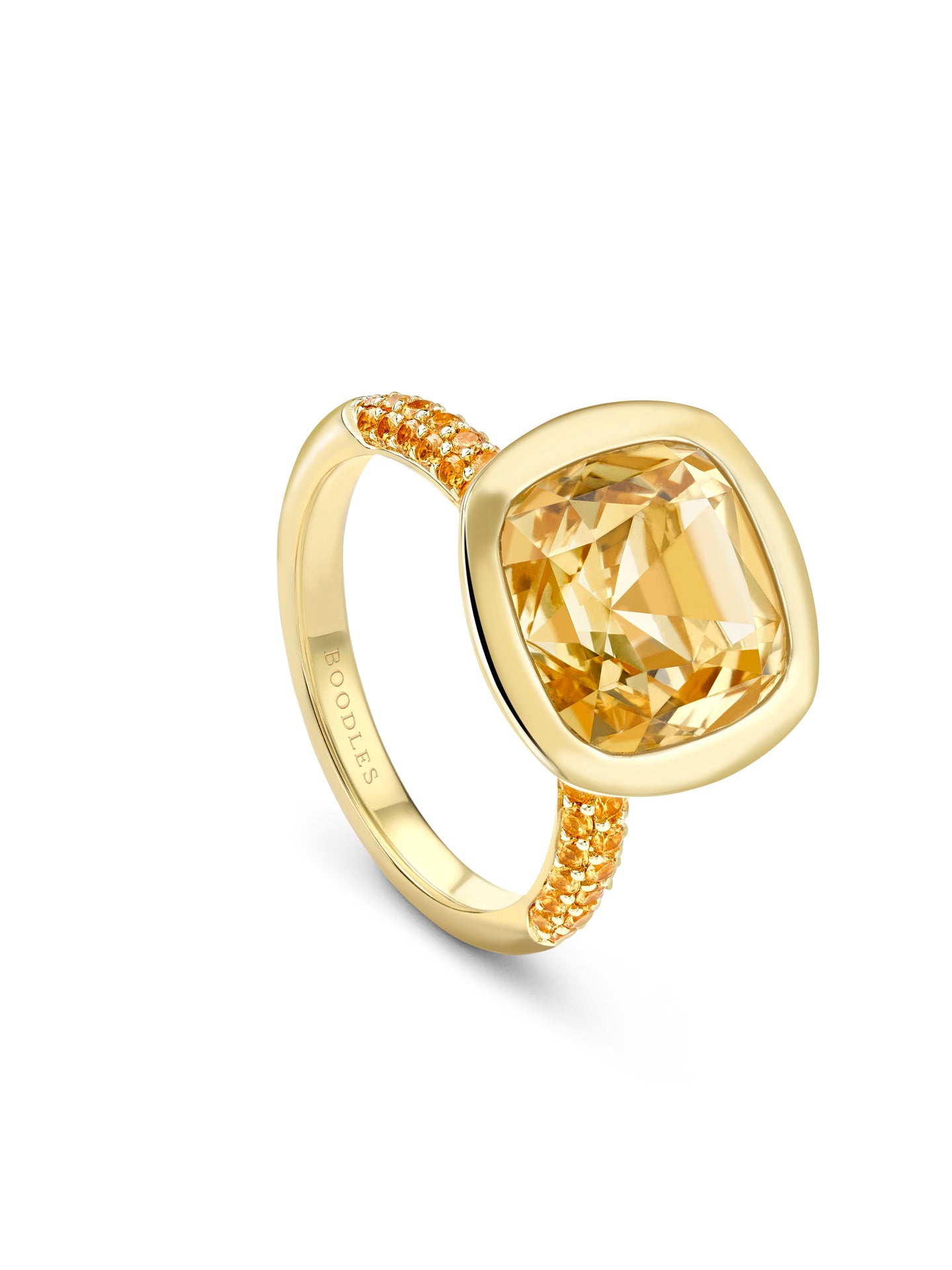 A Family Journey Prague Florentine Topaz Yellow Gold Ring | Boodles