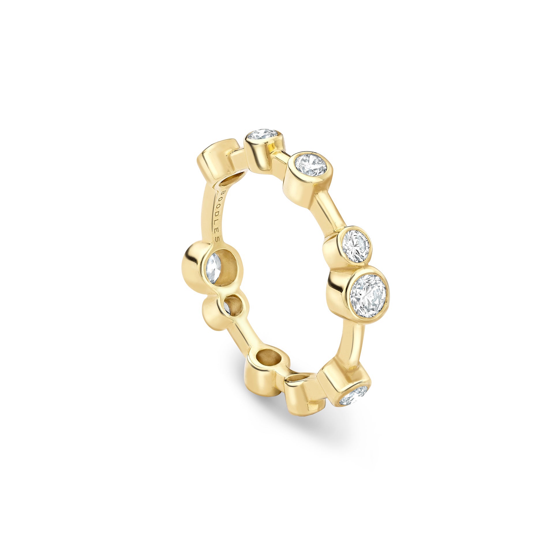 Raindance Full-Hoop Yellow Gold Diamond Ring | Boodles