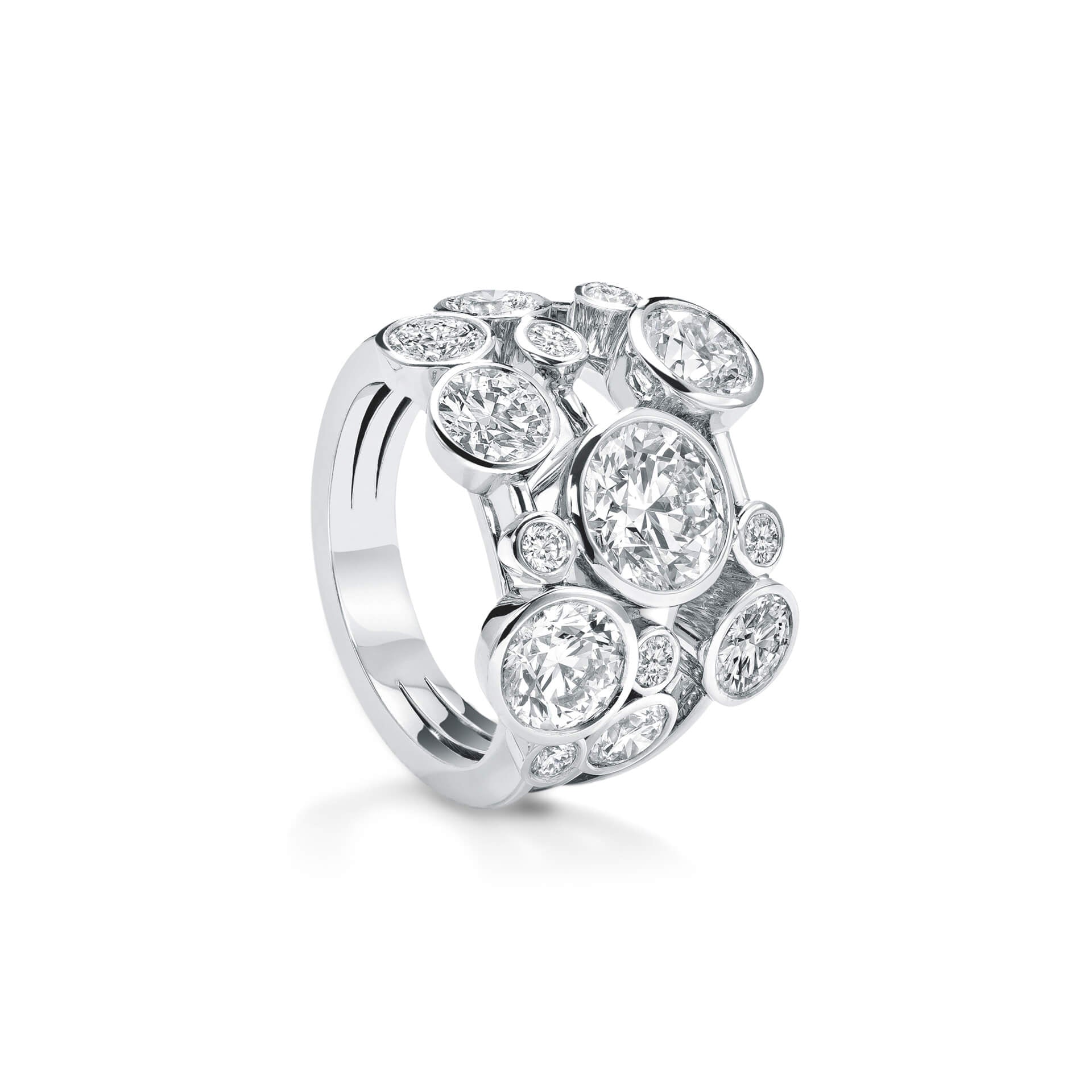 Raindance Platinum Diamond Mega Ring | Boodles
