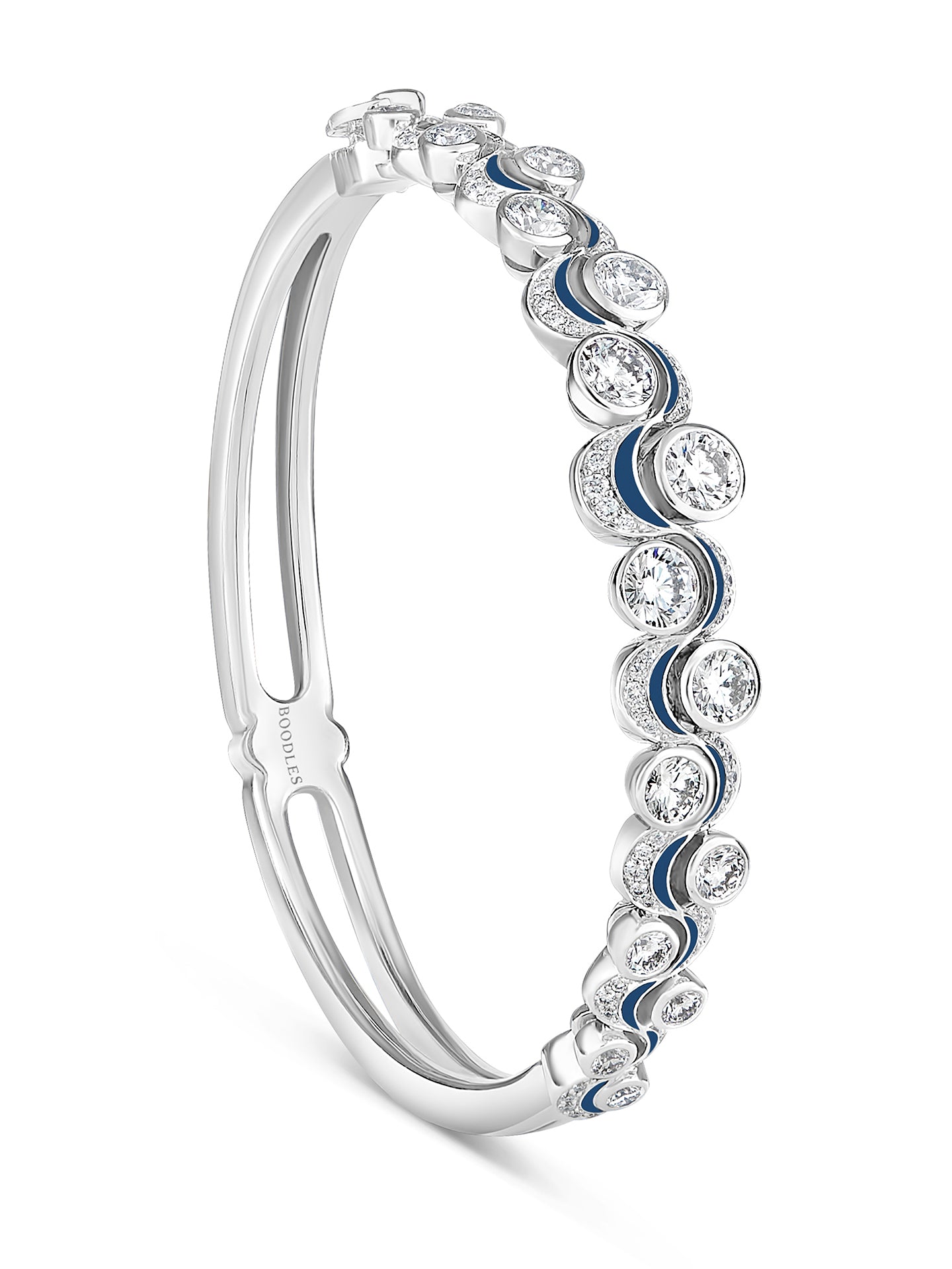 Over the Moon Diamond Bangle | Boodles
