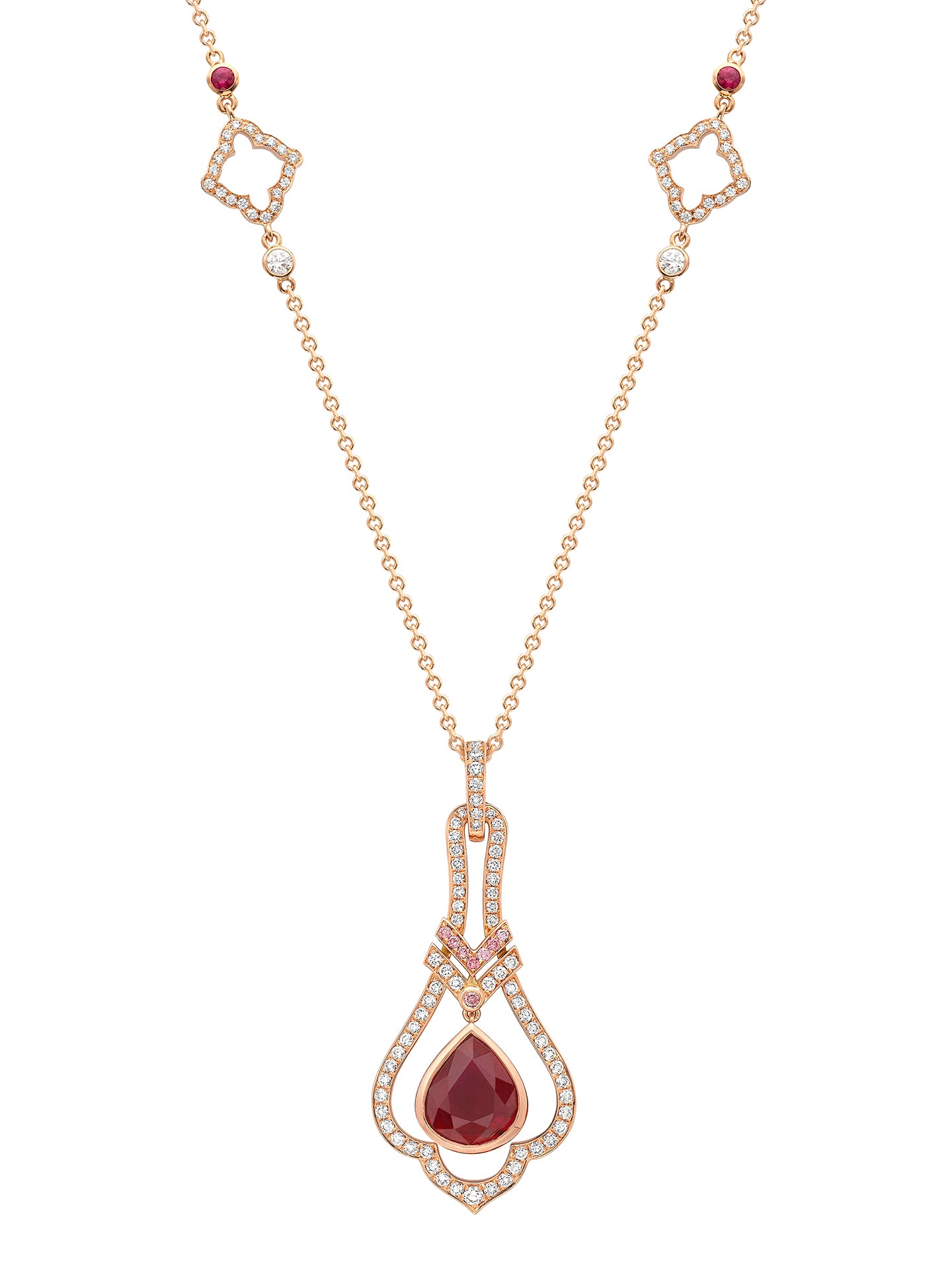 A Family Journey Venice Ruby Rose Gold Pendant | Boodles