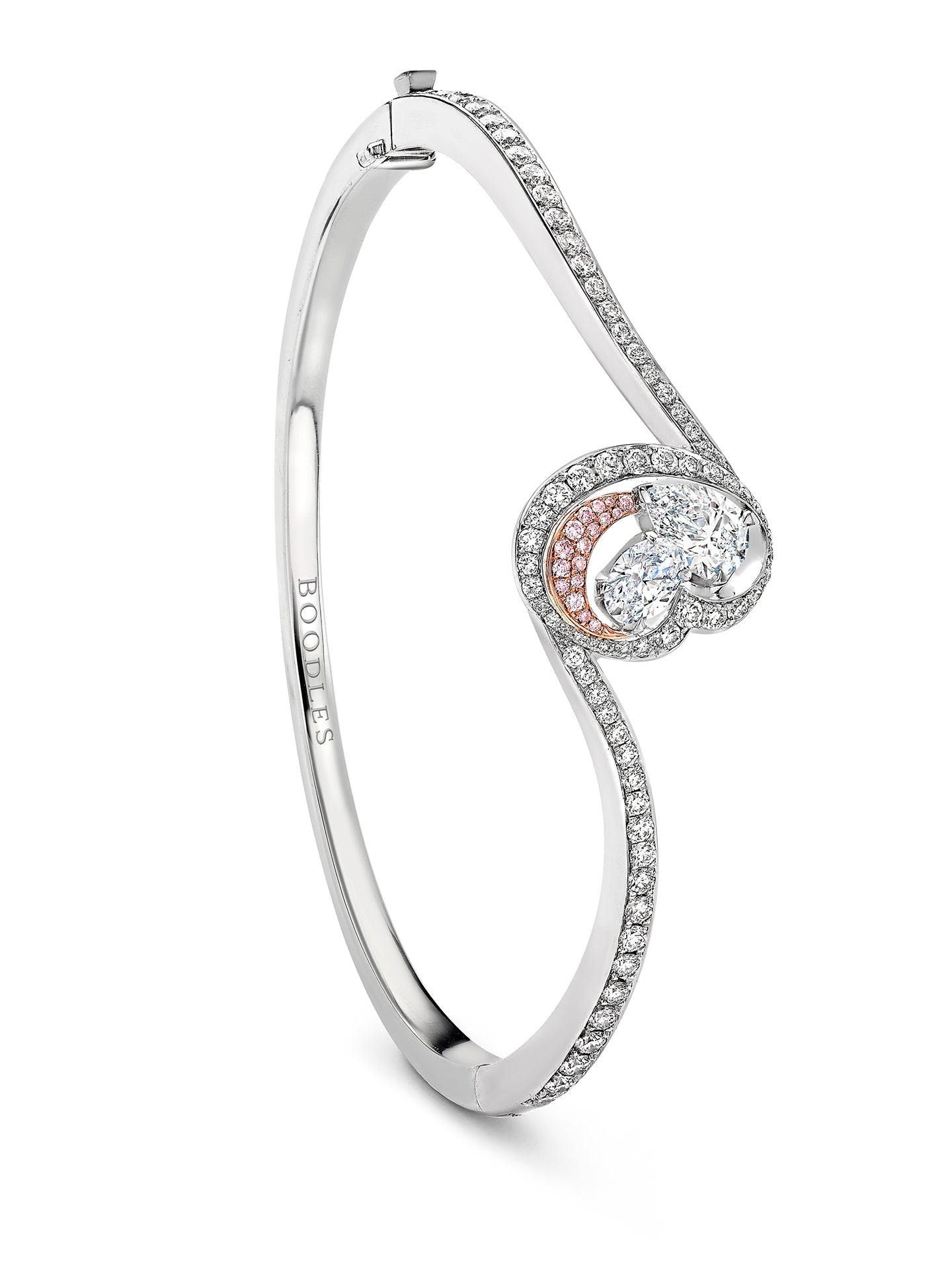 Boodles x The National Gallery Motherhood Platinum Bangle | Boodles