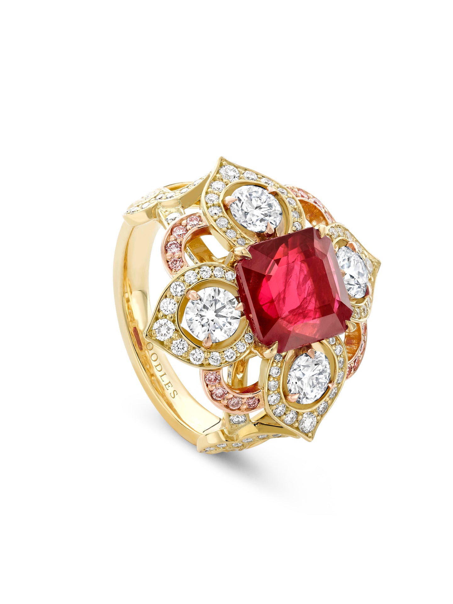 Venice Ruby Yellow Gold Ring | Boodles