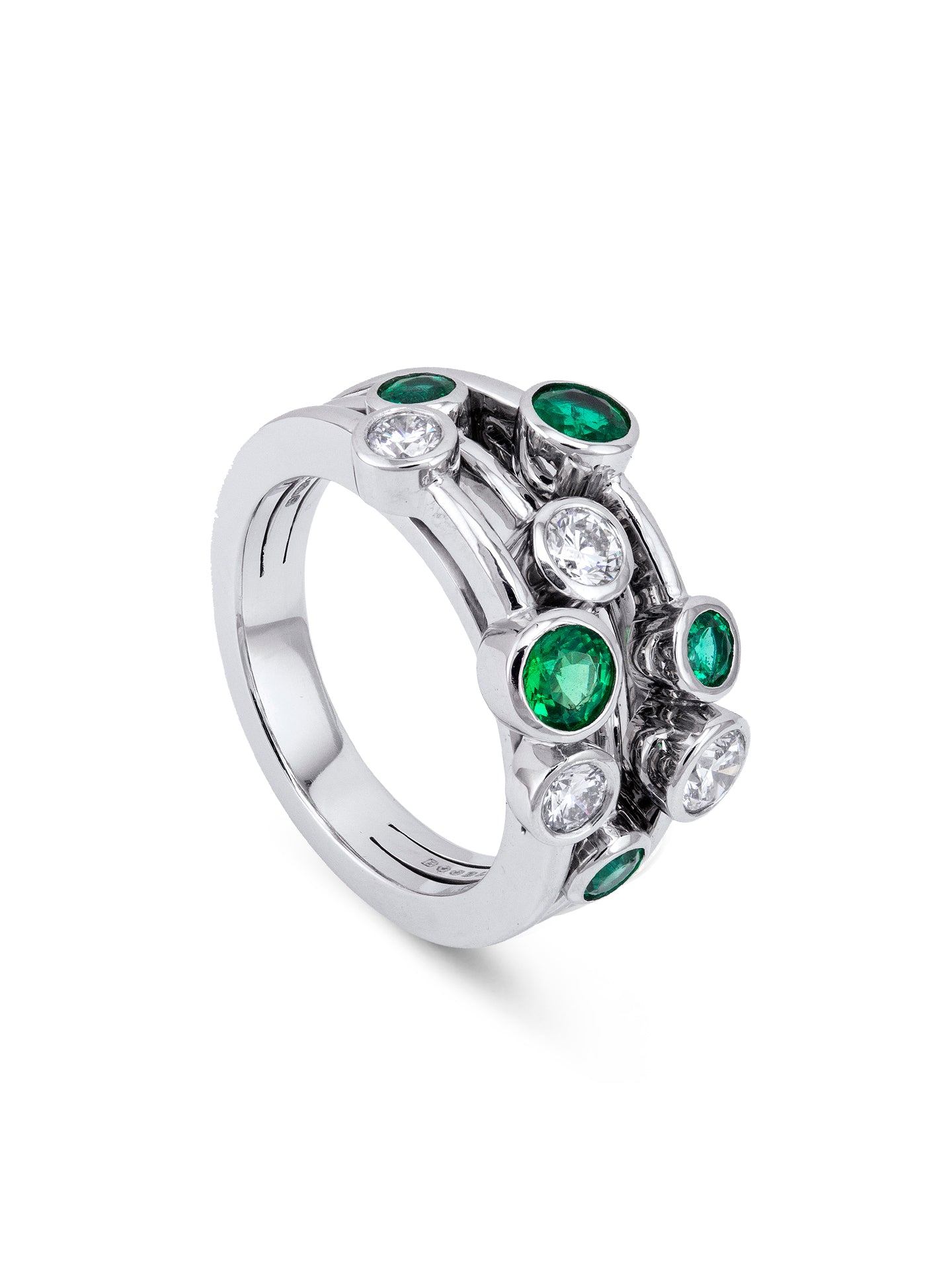 Raindance Classic Platinum Emerald Ring | Boodles