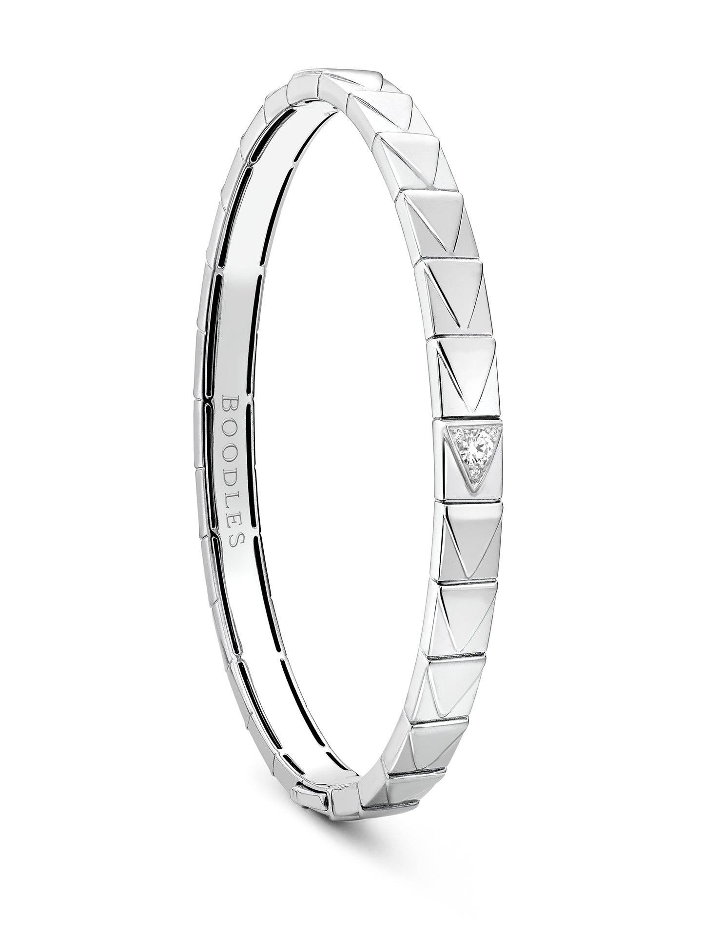 Be You White Gold Bangle | Boodles
